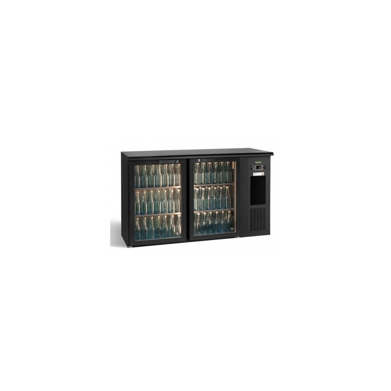 Frigo bar professionnel noir 2 portes vitrées E3/22GMU - GAMKO - CHR ...