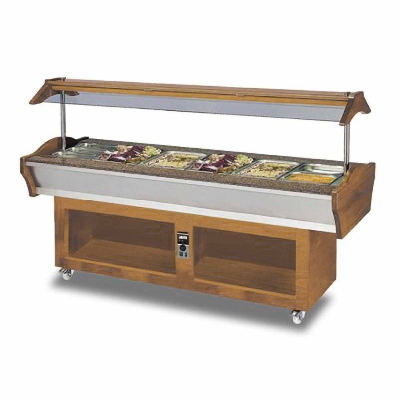 Salade bar / Buffet chauffant 2180 mm L2G - 6 x GN 1/1 - Buffet ...