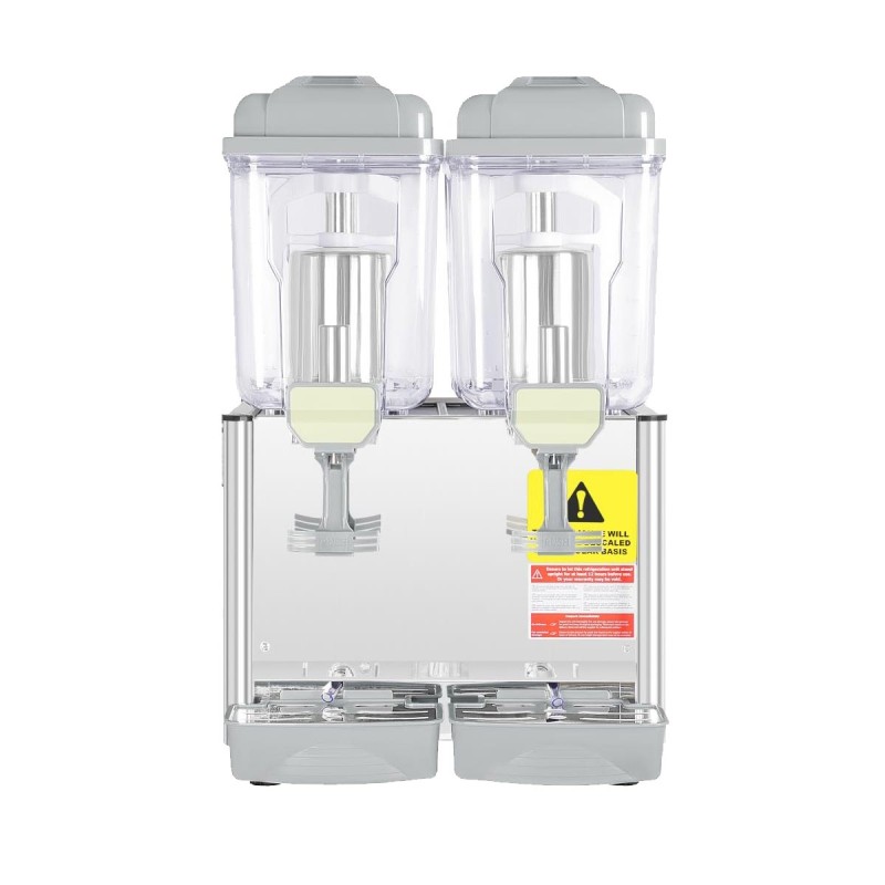 Distributeur de boissons fraîches professionnel double réservoir 2x12 L ...