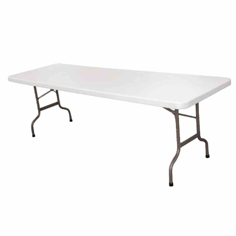Table pliable au centre Bolero blanche 2430 mm - CHR-Avenue.com