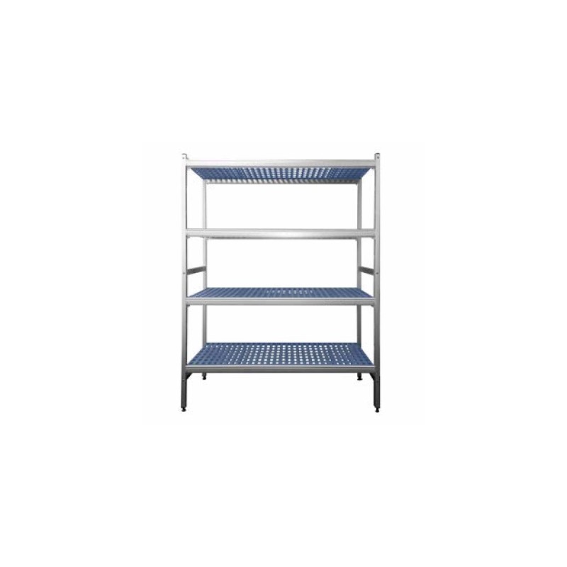 Rayonnage aluminium 4 niveauxH 1700 mm P 465 mm L 1844 mm - L2G - CHR-Avenue.com