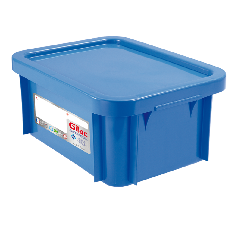 GILAC - Bac 12 L Gilactiv® + couvercle - bleu - CHR-Avenue.com