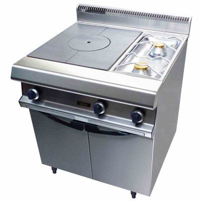 Fourneau sur étuve 2 feux nus à droite 1 plaque coup de feu W380142 ...