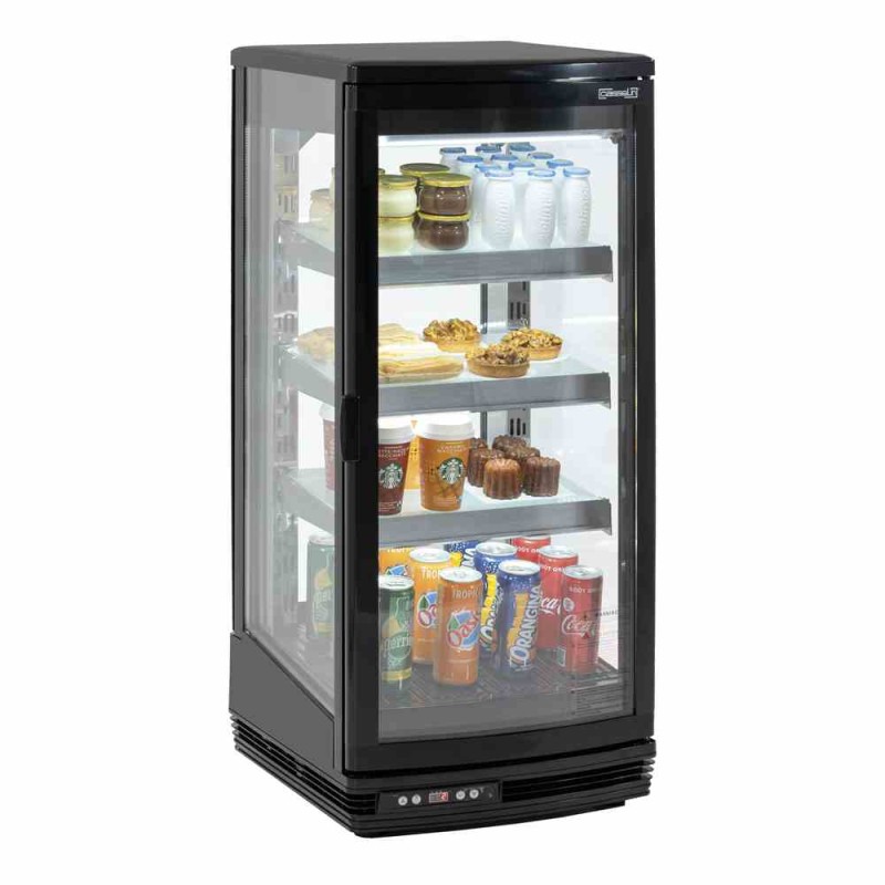 Mini vitrine réfrigérée 93 L Noire CVR93L - CASSELIN - CHR-Avenue.com